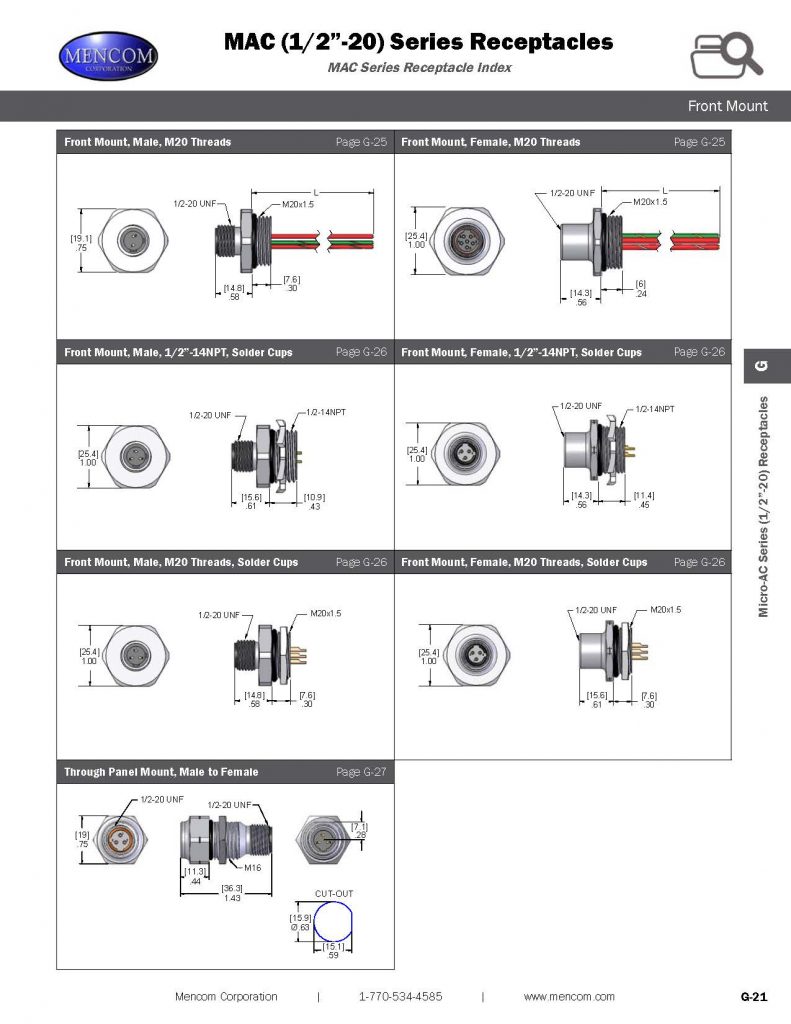 Mencom矩形连接器、Mencom连接器和插座、、MEC电缆