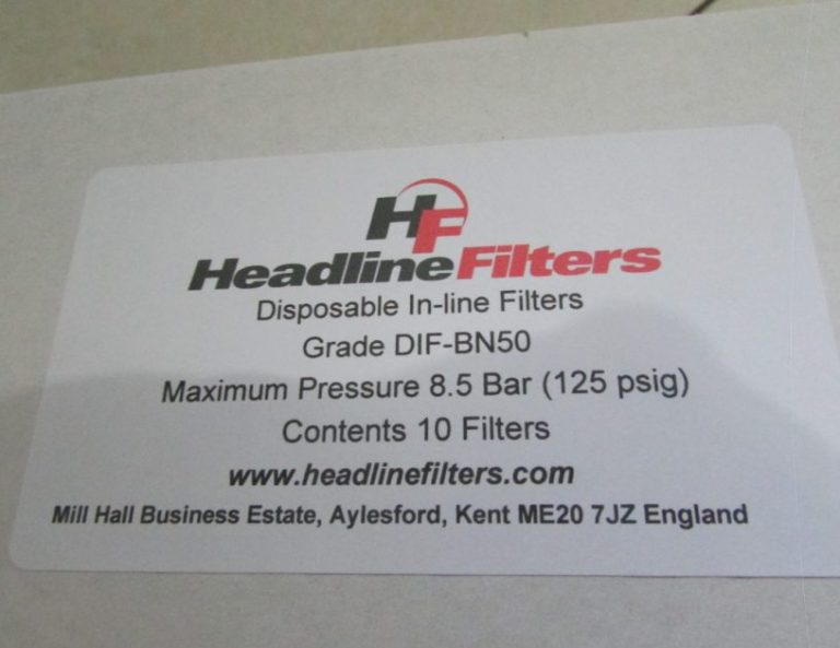 HEADLINE FILTERS过滤器、滤芯.HEADLINE FILTERS不同材质的气体，液体过滤器以及过滤器件