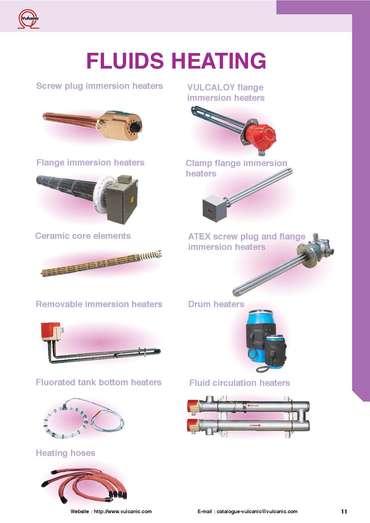 VULCANIC加热器、VULCANIC仪表变压器、VULCANIC传感器