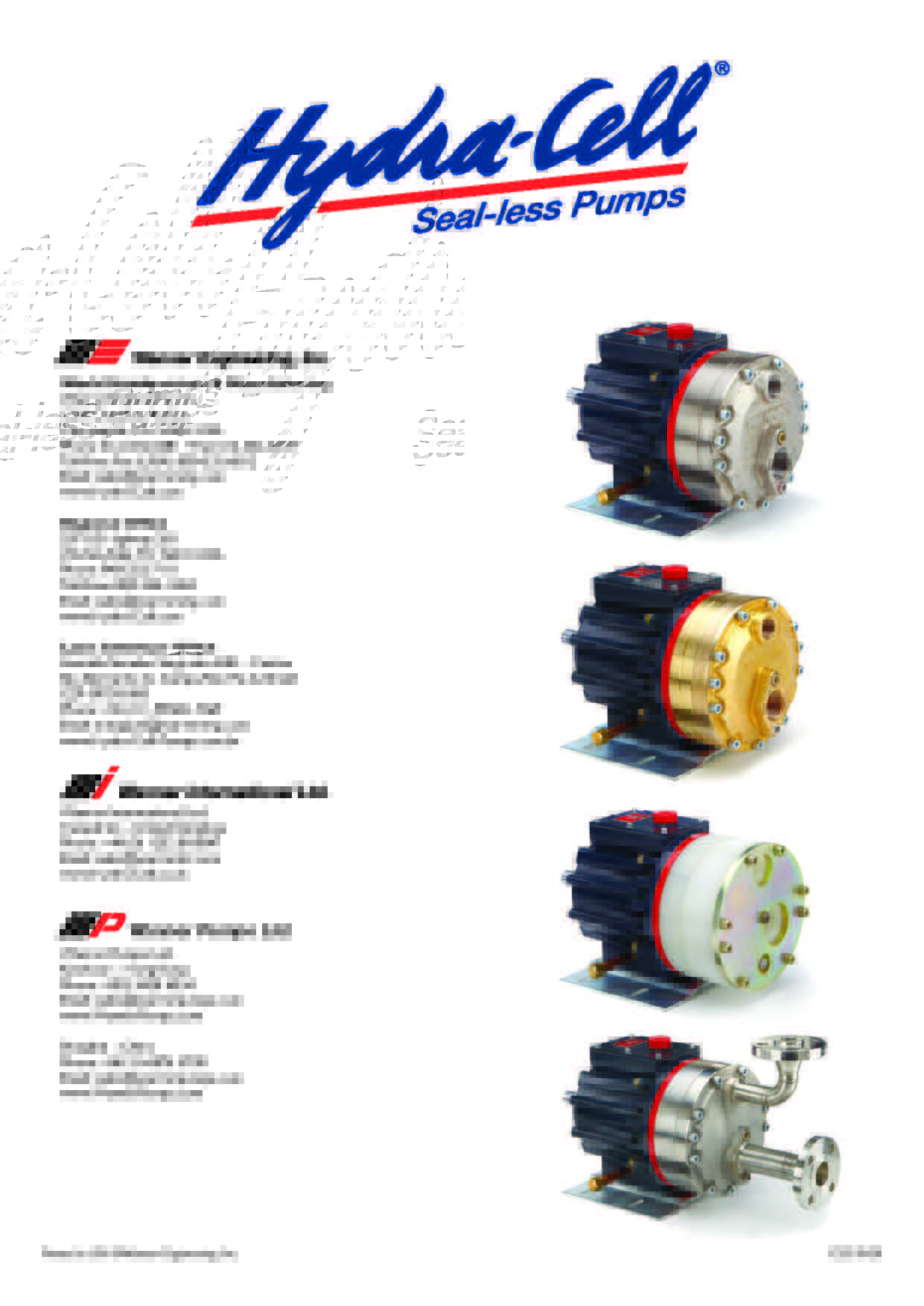 HYDRA CELL产品 D10ELBVHHEH G03BDSPHHSHG G10K52-THFEC